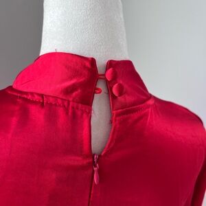 Nasty Gal | Dresses | Nasty Gal Red Fine Satin Midi Dress Size 4 | Poshmark